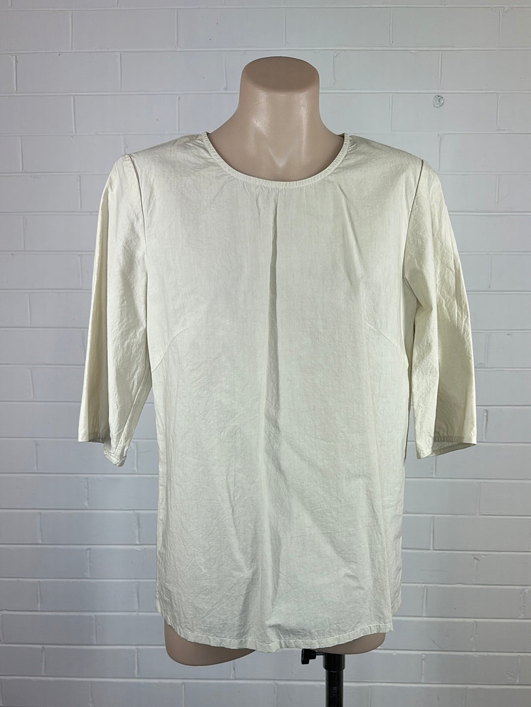 Morrison | top | size 10 | three quarter sleeve | 100% cotton | made i ...